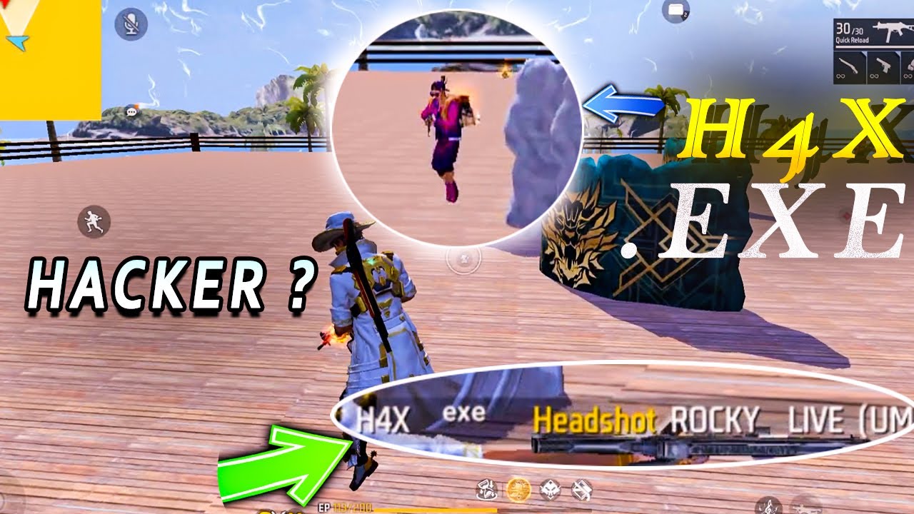 H4X .EXE give me 0 - 7 in 1v1 - Hacker or what ? - Garena Free Fire ...