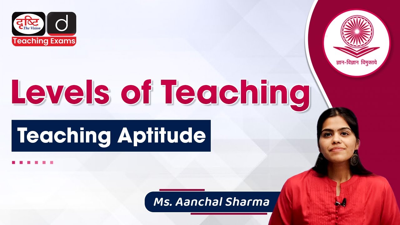 Levels of Teaching | Teaching Aptitude | Drishti Teaching Exams - YouTube