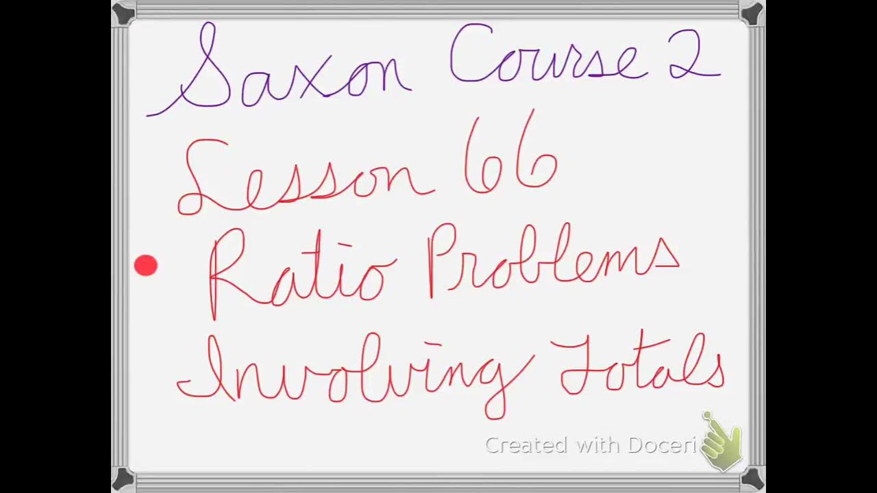 Saxon Course 2 Lesson 66 - YouTube