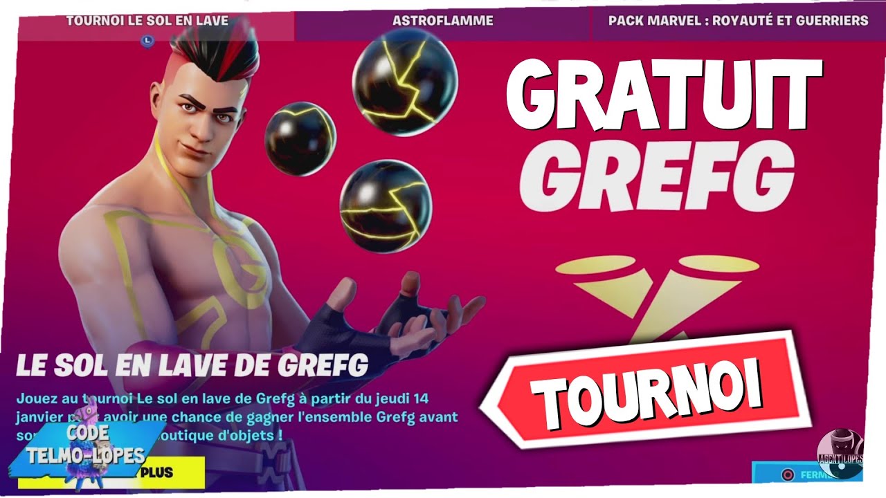 COMMENT AVOIR LE SKIN GREFG GRATUITEMENT + pioche + emote gratuits ...