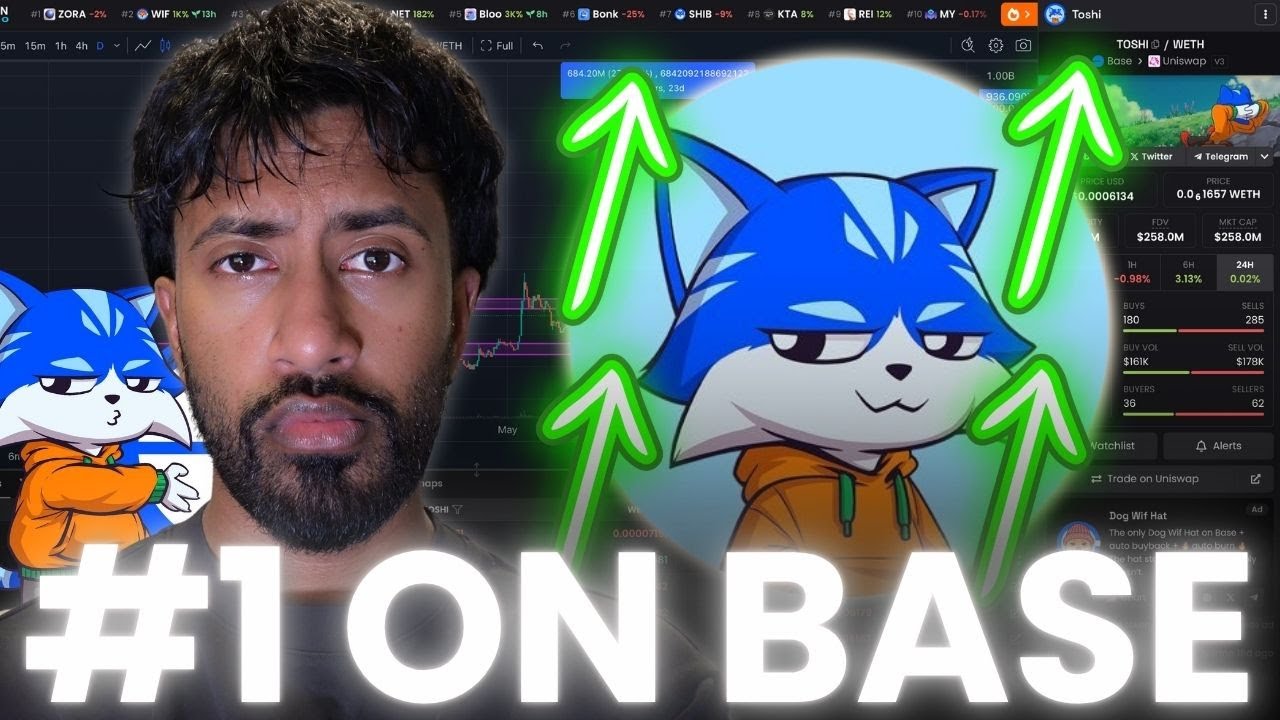 $TOSHI IS THE BEST MEME COIN! YOU DON'T HAVE ENOUGH... - YouTube