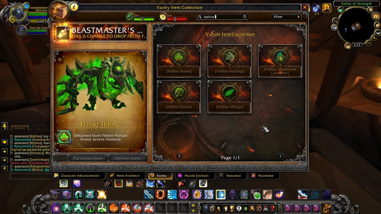 Finding Felfire Hawk portal while dungeoning | Project Ascension - YouTube