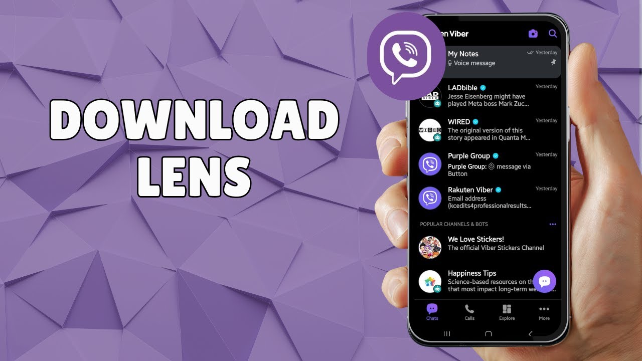 HOW TO DOWNLOAD LENS ON VIBER - YouTube