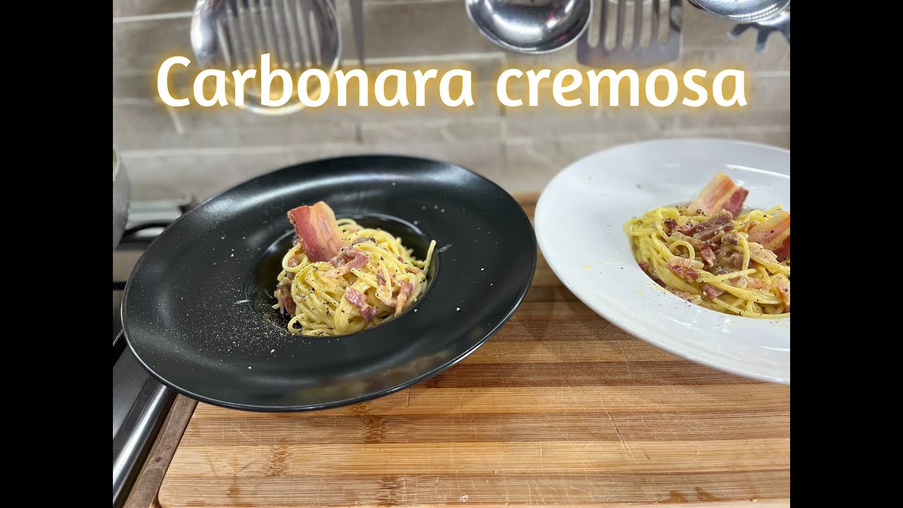 Carbonara cremosa ricetta facile per tutti in pochi minuti Carbonara ...