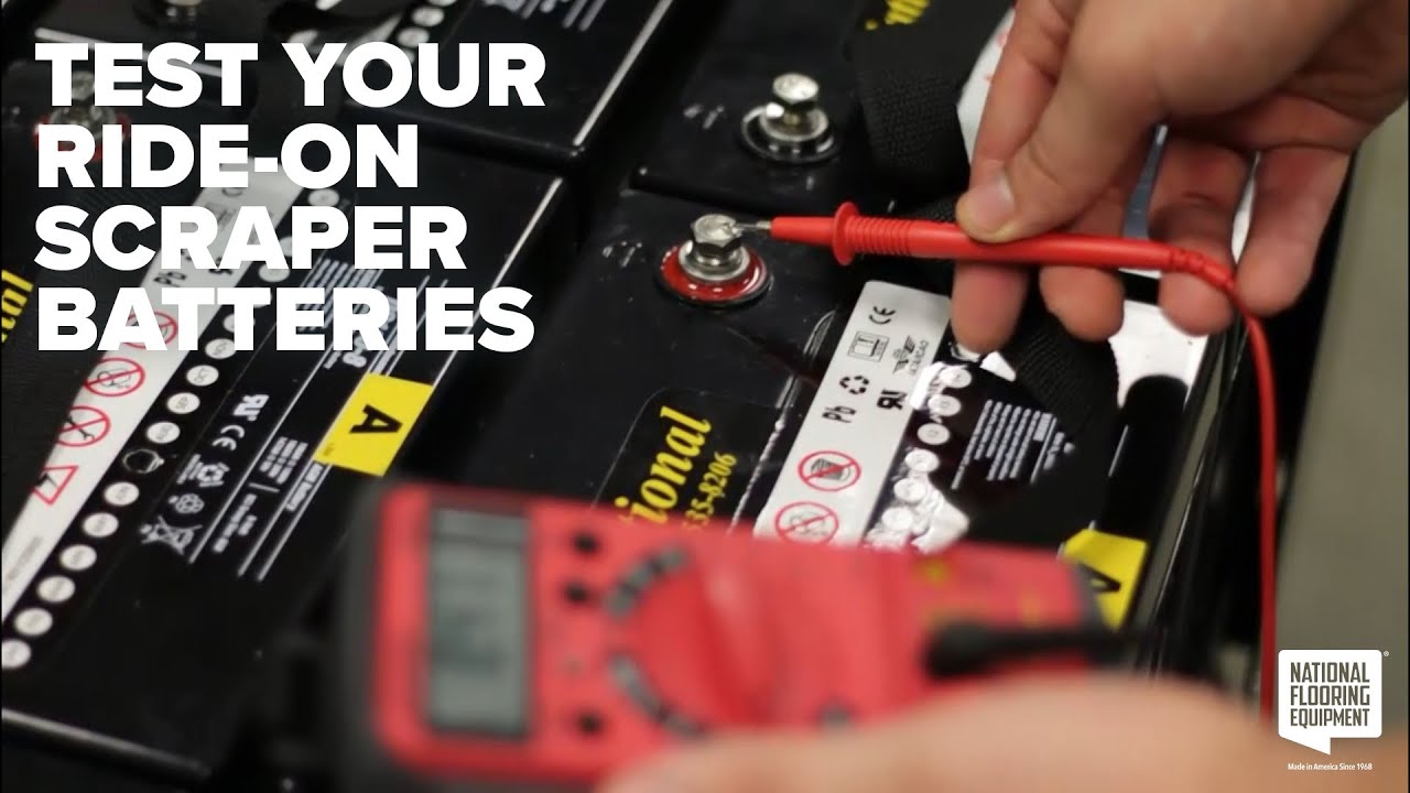 Test Your Battery Load on Your NFE Ride-On Scraper | Maintenance Monday ...