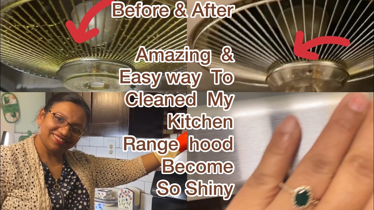 How I cleaned my greasy range hood One Easy way to clean the range hood ...