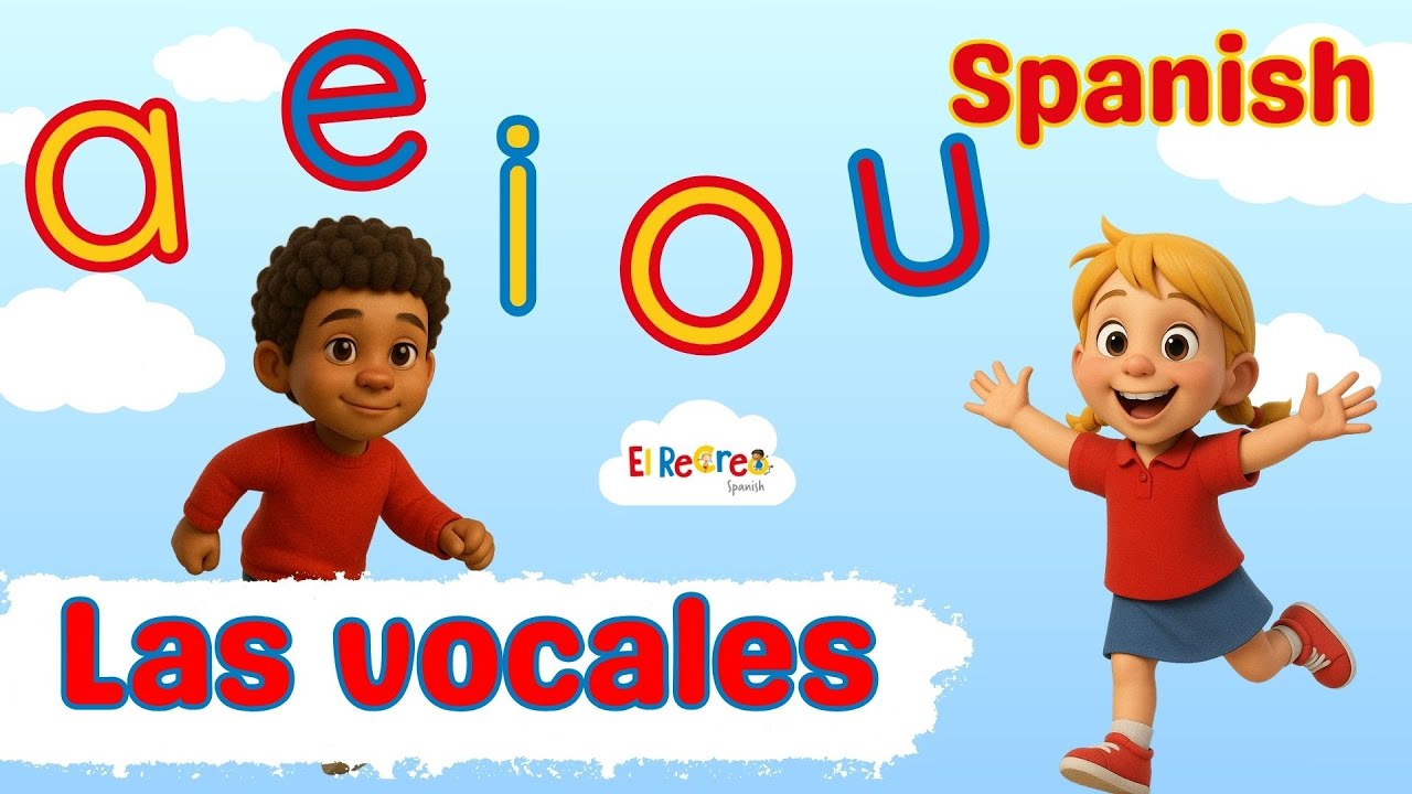 Cantemos A,E,I,O,U – Canción Infantil en Español | Las vocales - YouTube