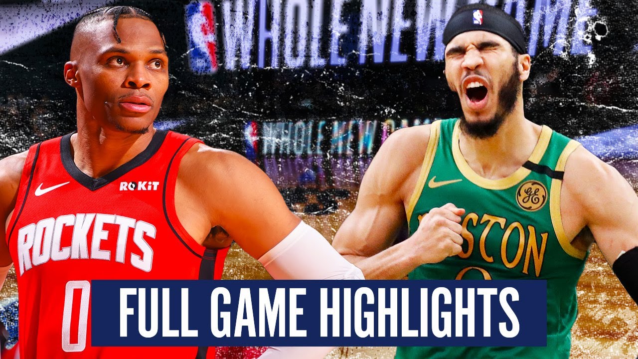 BOSTON CELTICS vs HOUSTON ROCKETS - FULL GAME HIGHLIGHTS | 2019-20 NBA ...