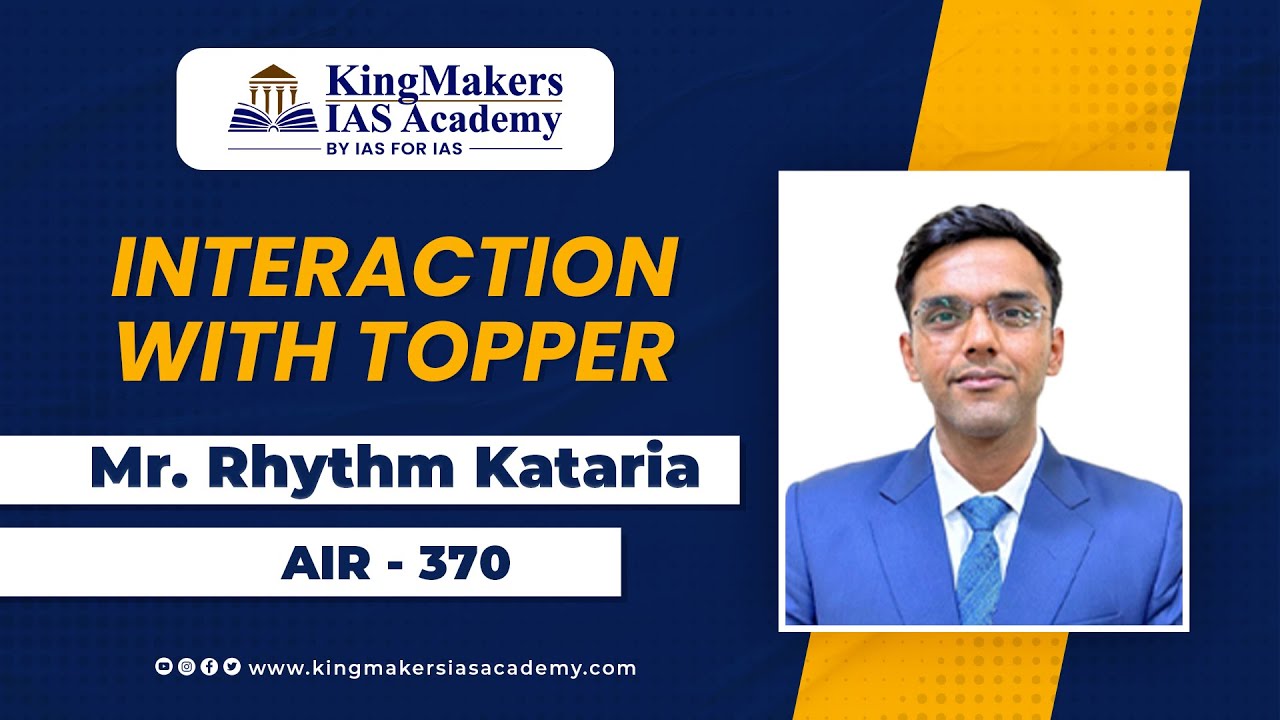 Toppers Talk - Mr. Rhythm Kataria - AIR 370 | UPSC 2025 Topper ...