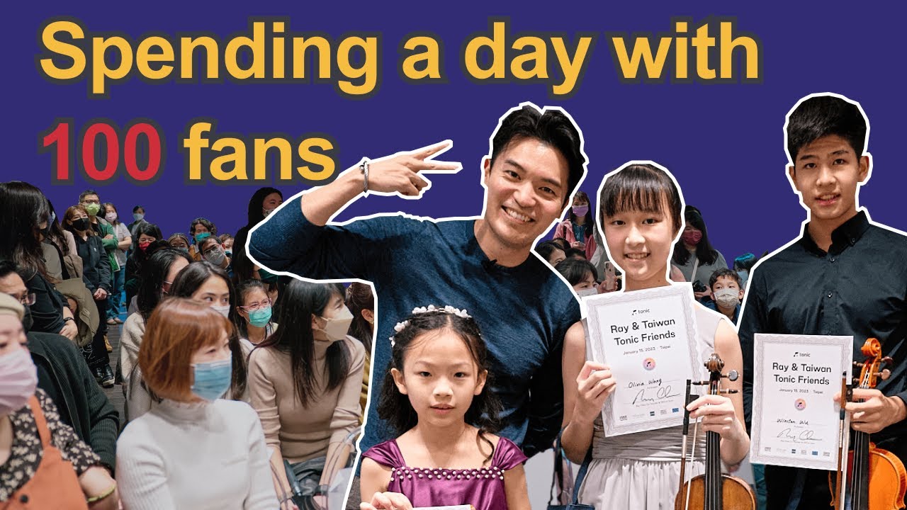 Spending a day with 100 fans - Ray Chen meetup in Taipei - YouTube