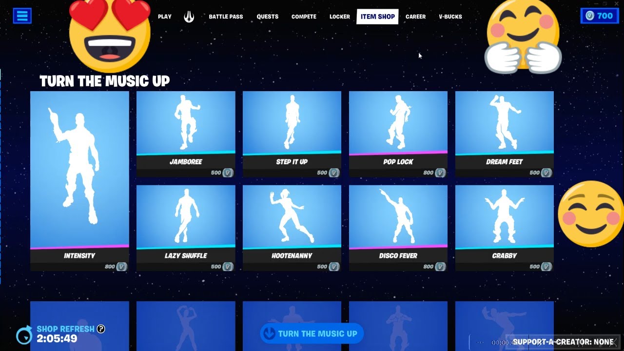 Get All The New Emotes In The Fortnite Item Shop Today! - YouTube