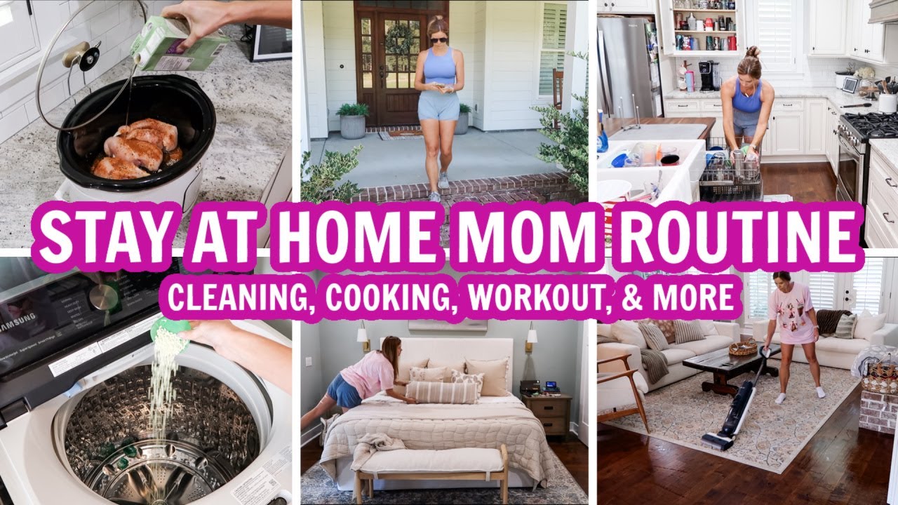 STAY AT HOME ROUTINE - TACKLE MY TO-DO LIST WITH ME! | Cleaning ...