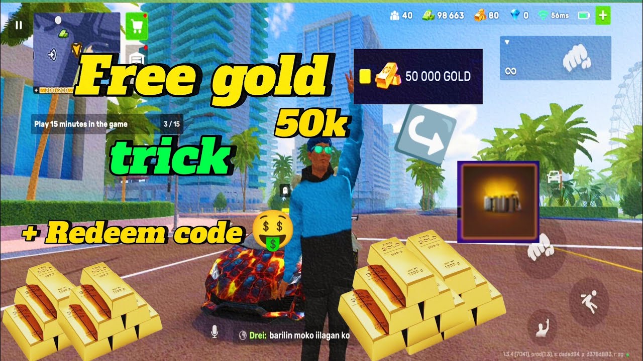Free 50k gold unlimited gold and money🤑/trick / Redeem code - YouTube