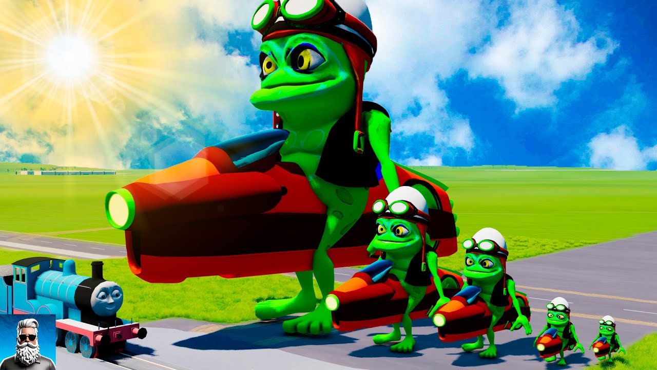 Big & Small 🚀 Crazy Frog VS Thomas the TANK Engine in Beam.NG drive #28 ...