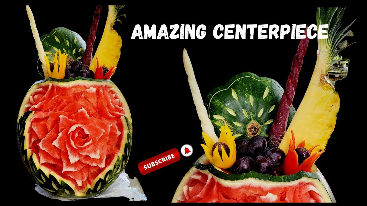 Fruit Carving: Carve A Watermelon Into A Creative Centerpiece With This ...