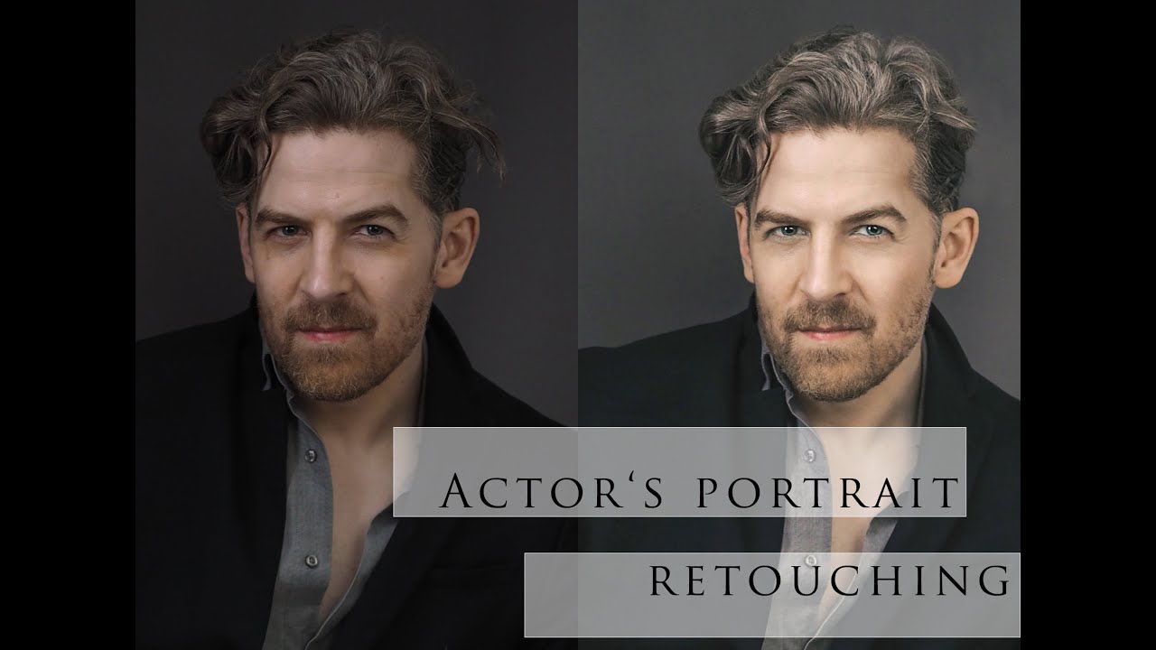 Male Actor Portrait - Natural and Cinematic retouch - Adobe Camera Raw ...
