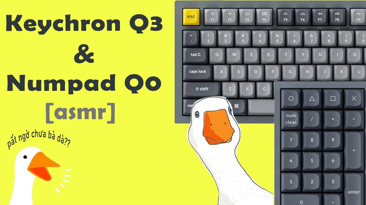 [ASMR] Keychron Q3 & Numpad Q0 - Test sound - YouTube