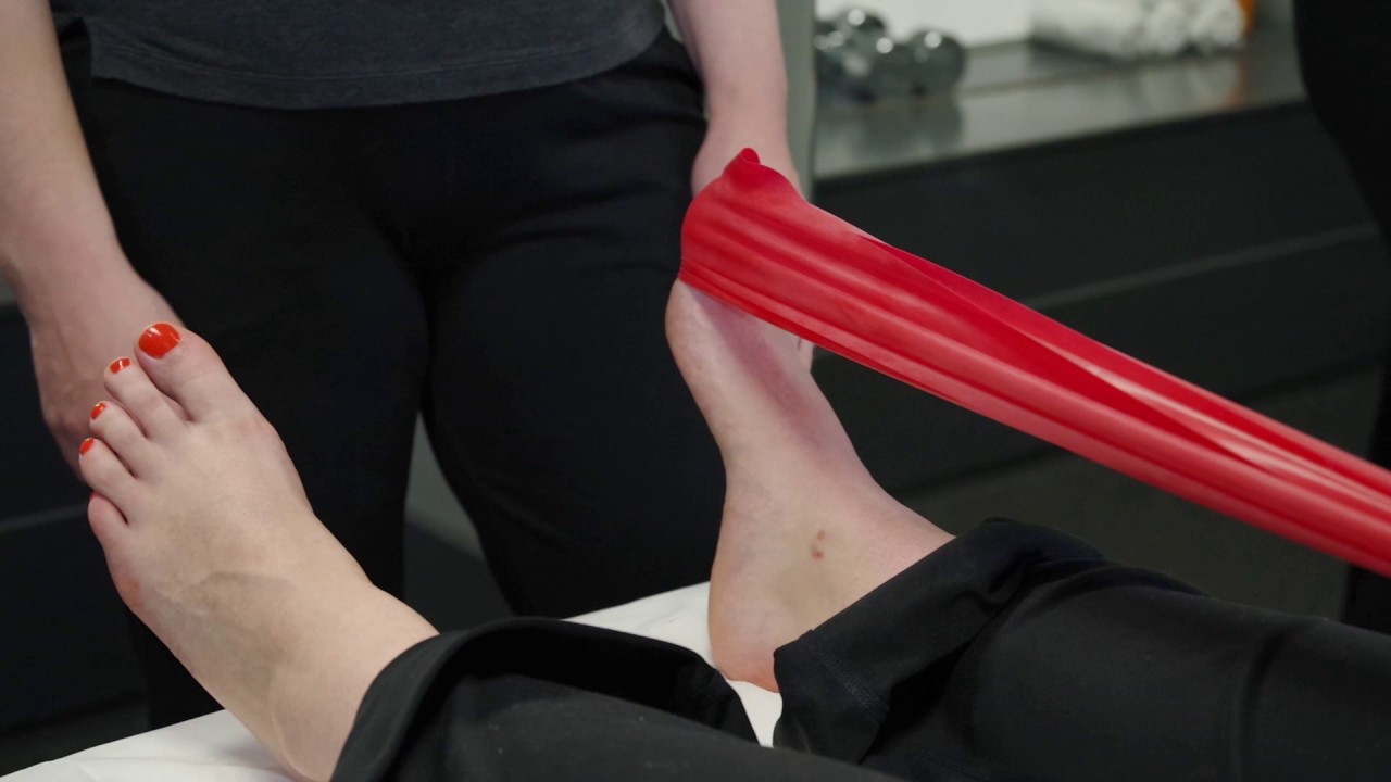 Theraband great toe flexion - YouTube