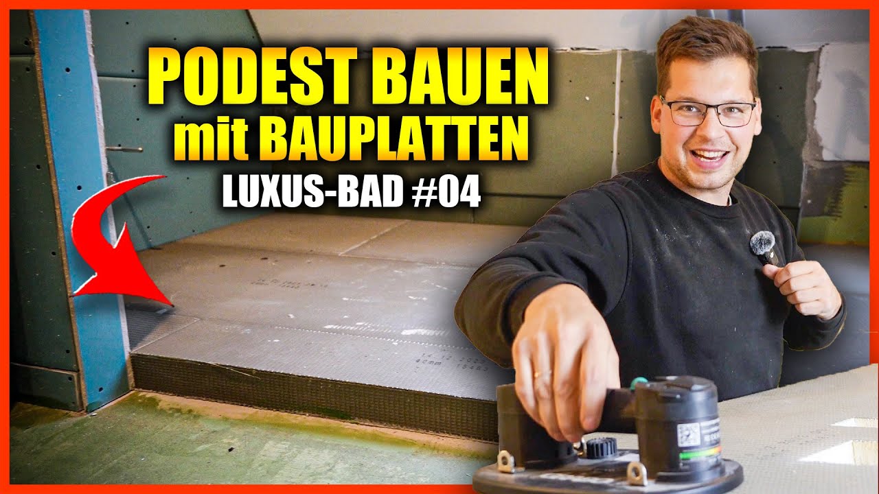 MASSIVES PODEST aus BAUPLATTEN selber bauen! | LUXUS-BAD #04 | Home ...