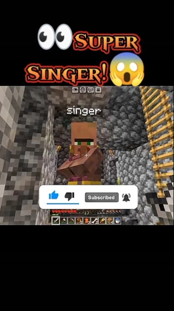 Super Singer in Minecraft 😱👀#ytshorts #minecraft #singer#gamerzz - YouTube