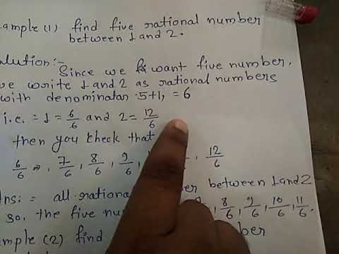 find five rational number between 1 and 2 - YouTube