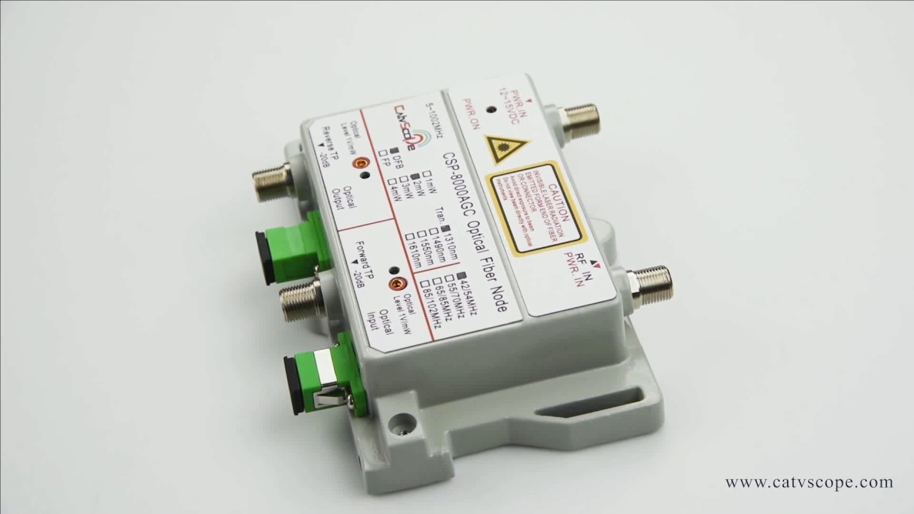 CSP 8000A fiber node - YouTube