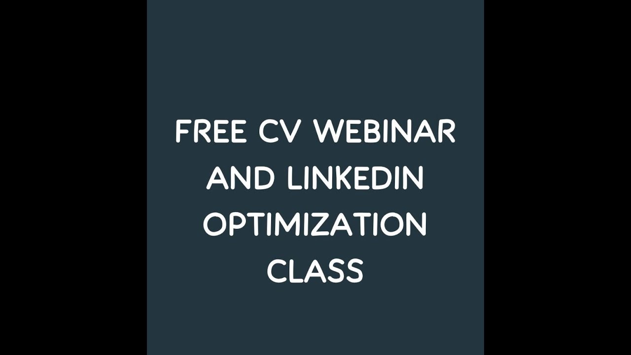 DAY 2 - FREE CV REVAMP AND LINKEDIN OPTIMIZATION - YouTube
