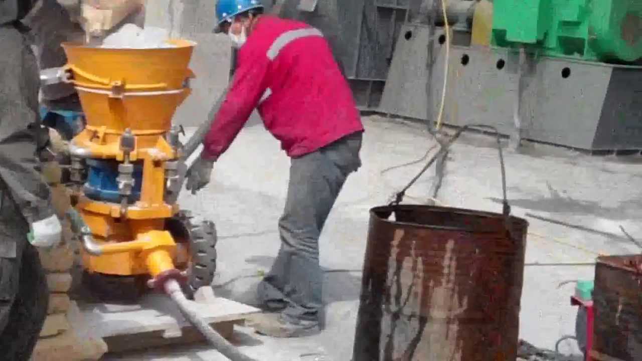 LZ-3E-R Refractory Spraying Machine - YouTube