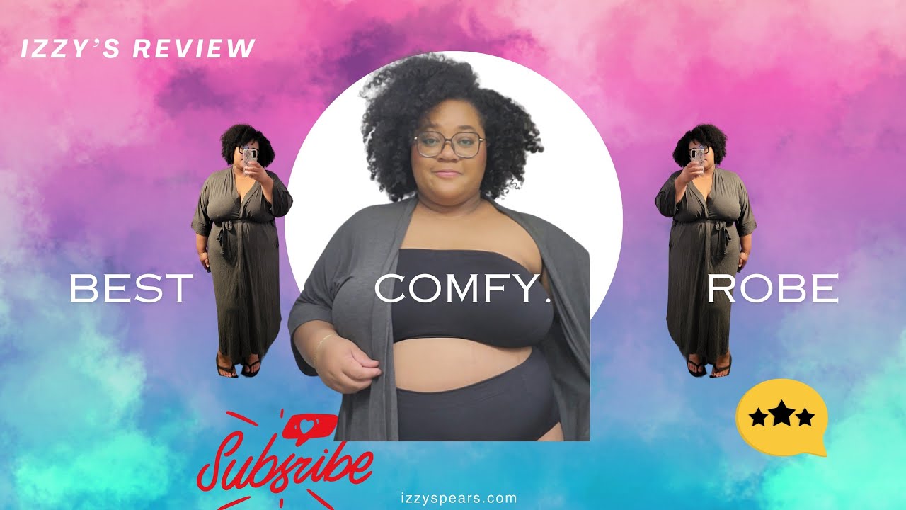 COMFY | PLUS SIZE | ROBE | AMAZON | TRY ON | SOFT 3x ROBE | Review | IZZY'S REVIEW | AFFORDABLE ...