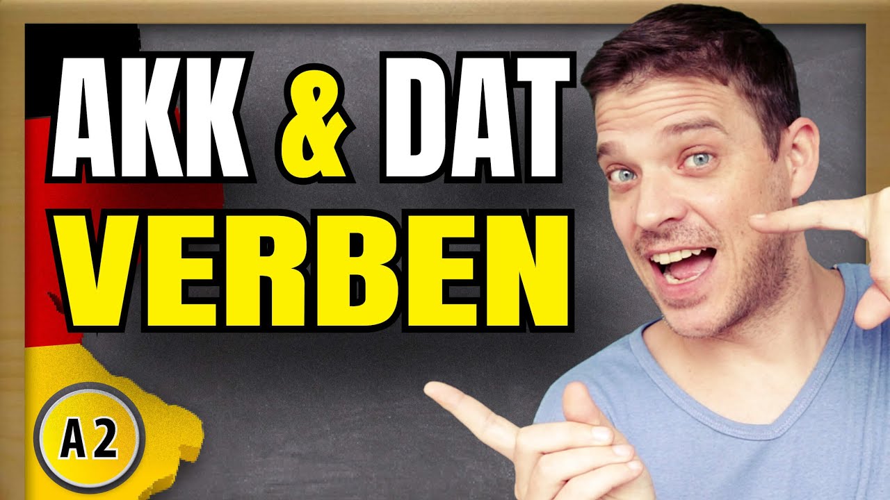 Verben mit Dativ & Akkusativ | German verbs with accusative & dative ...