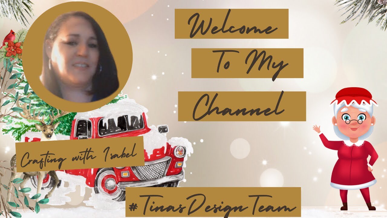 Traditional Christmas Digi Kit Process Video @TinaLovesToCraft # ...