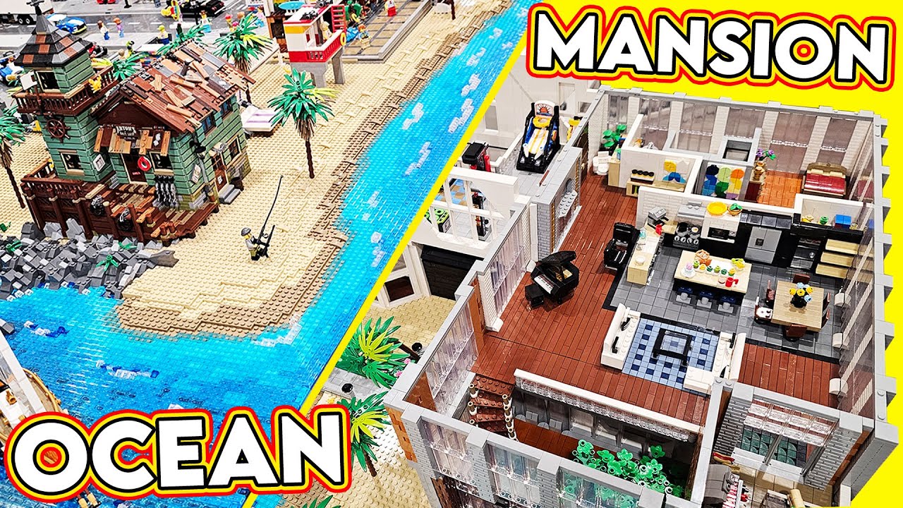 Lego mansion my best ocean water finished | Toy Network