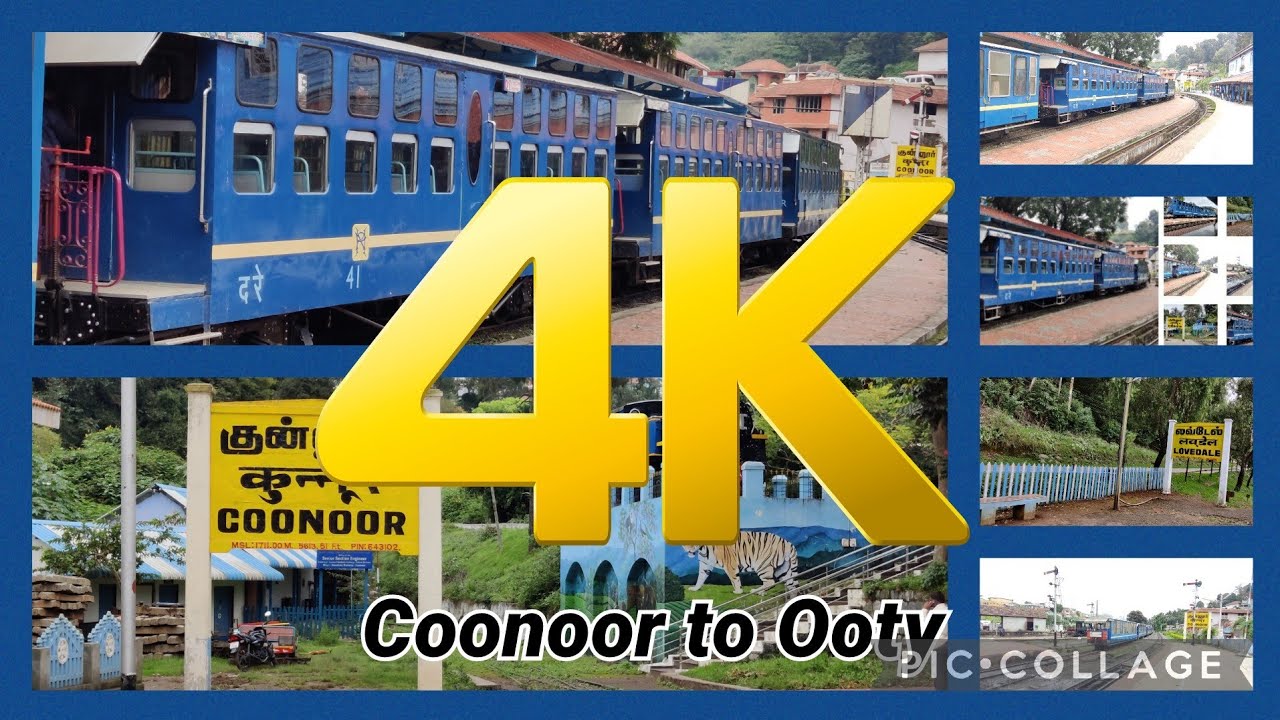 ஜாலியான ஊட்டி பயணம் |COONOOR - OOTY | TOY TRAIN | 4K | 1st Class ...