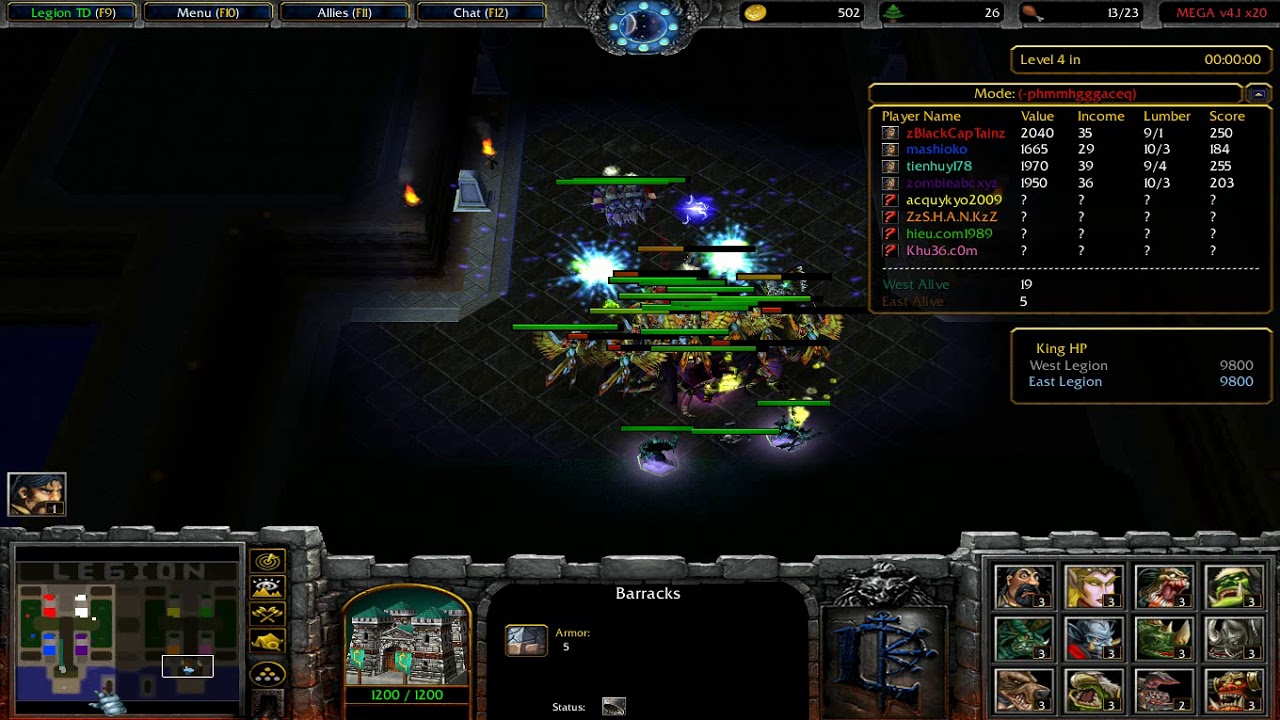 Warcraft 3 | Maps Legion TD Mega 4.1 x 20 v4g - YouTube