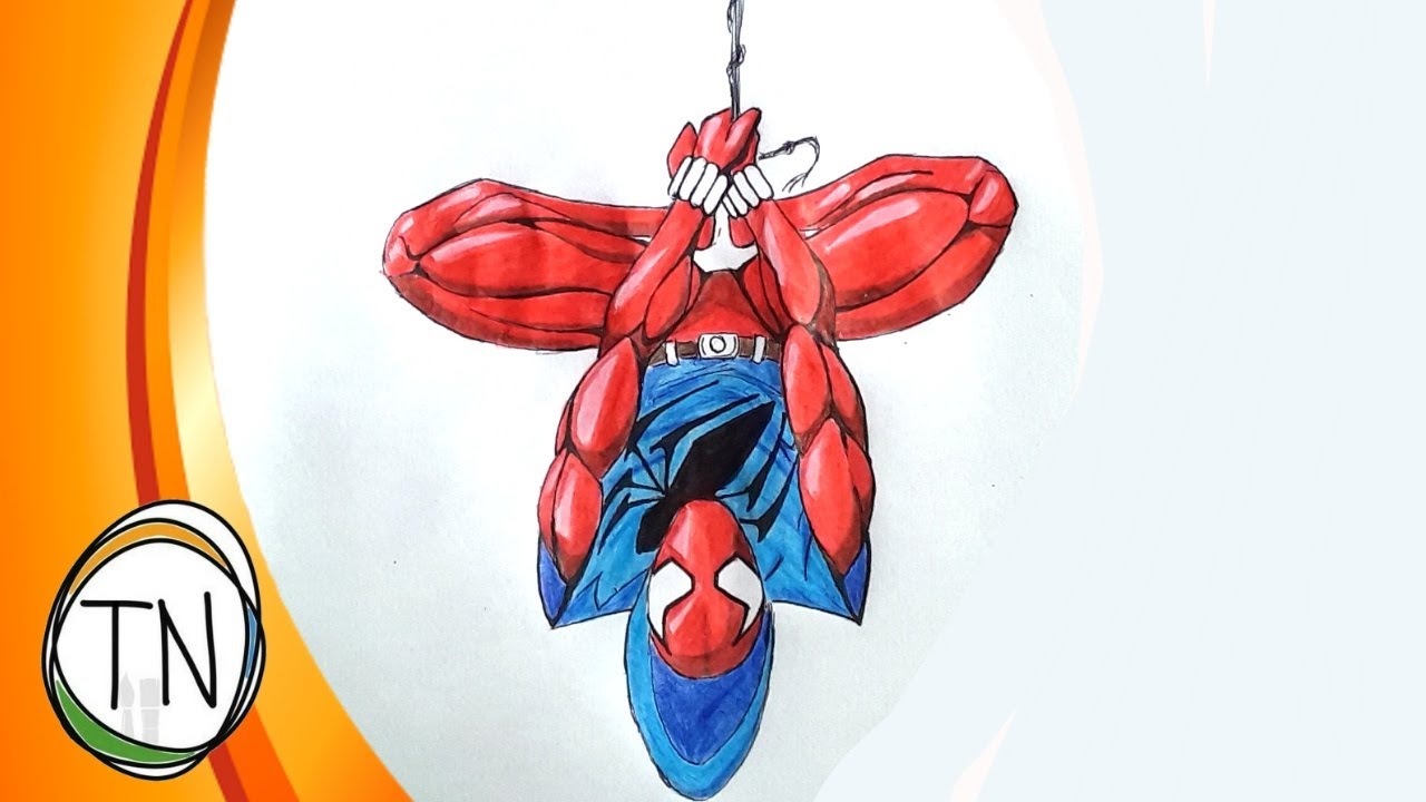 Drawing Scarlet Spider (Ben Reilly) with Trinankur Neogi - YouTube