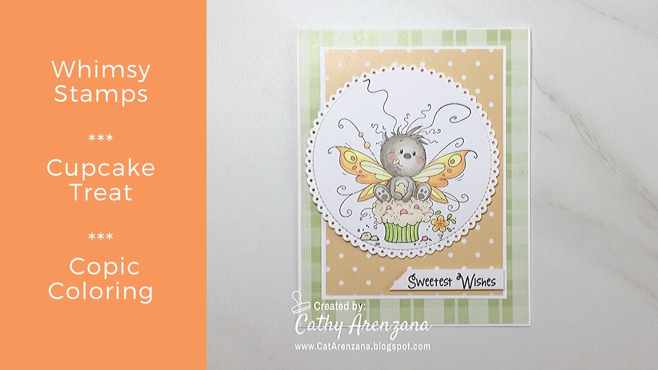 Whimsy Stamps Cupcake Treat - Easy Copic Coloring - YouTube