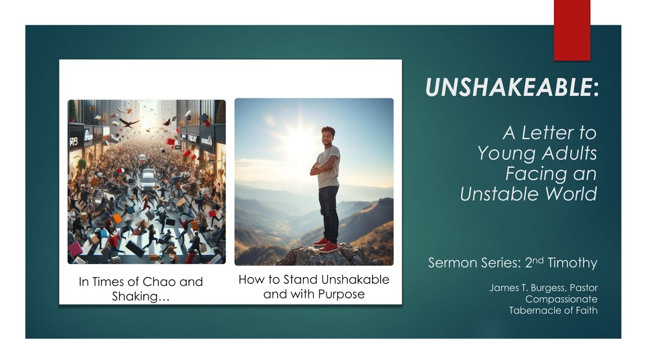 UNSHAKEABLE A LETTER TO YOUNG ADULTS FACING AN UNSTABLE WORLD - YouTube