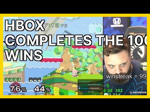 HBOX COMPLETES THE 100 WINS (Hungrybox) | Smash Melee Highlights - YouTube