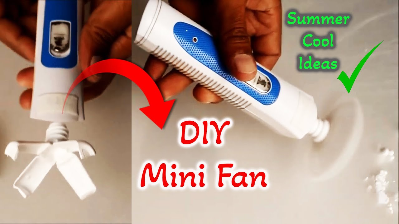 How to Make Mini Fan - Summer Cool Ideas - YouTube