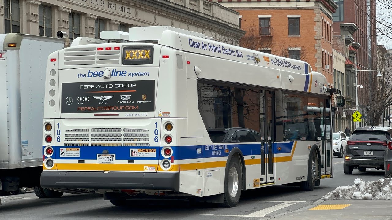 the Bee-Line system 2024 60fps: 2024 NFI Xcelsior XDE35 #106 in Yonkers ...