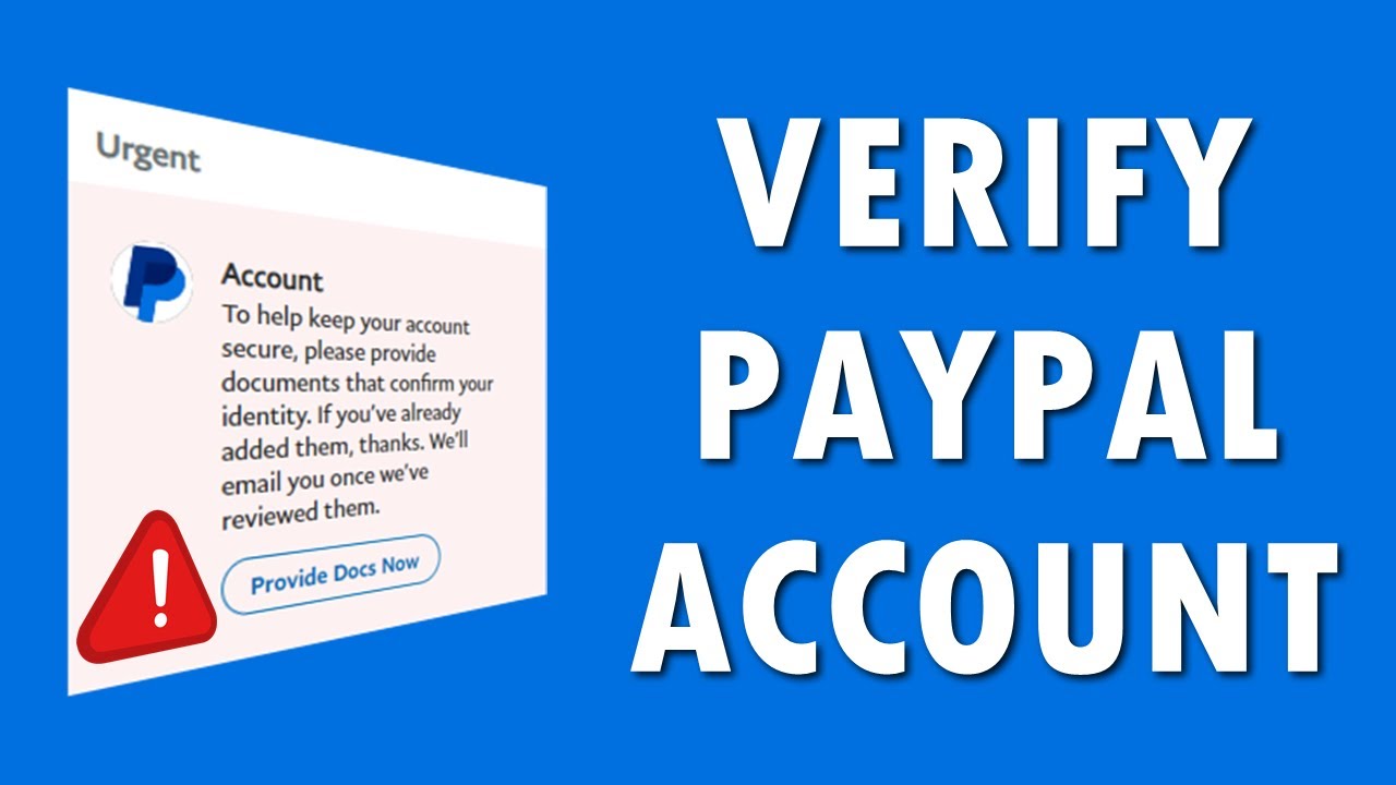 How to Verify PayPal account to AVOID LIMITATION - YouTube