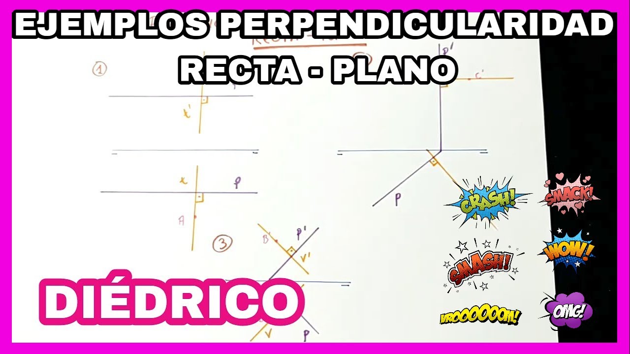 DIÉDRICO - ejercicios de perpendicularidad entre recta y plano - YouTube