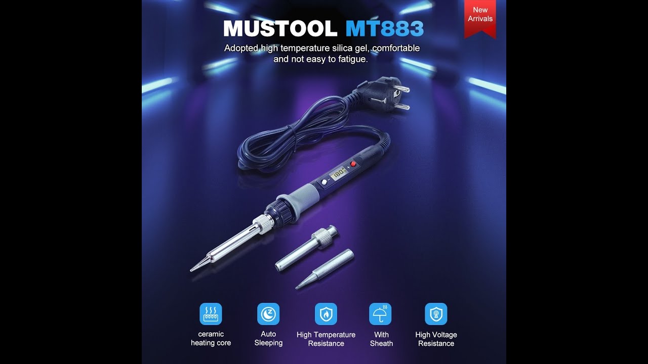 Solder pintar Mustool MT833 yang bisa diatur panasnya dan sleep ...