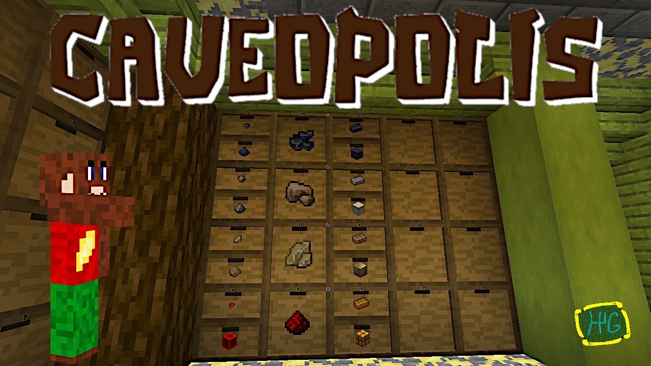 (#8) BUCKET! New Ores and New Pipez (Caveopolis - Minecraft 1.18.2) - YouTube
