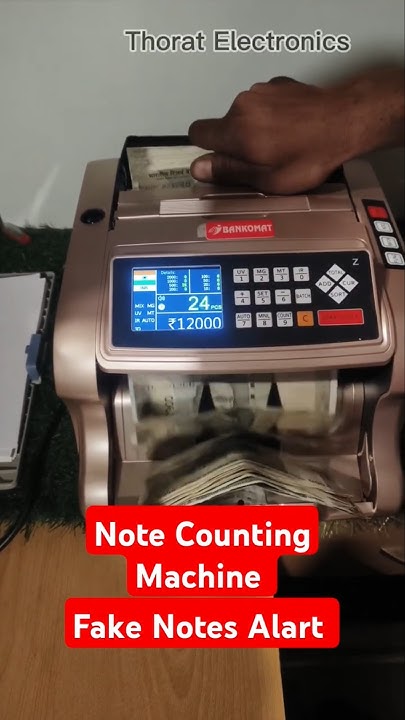Bankomate Note Counting Machine | Fake Notes Detection | Mix value ...