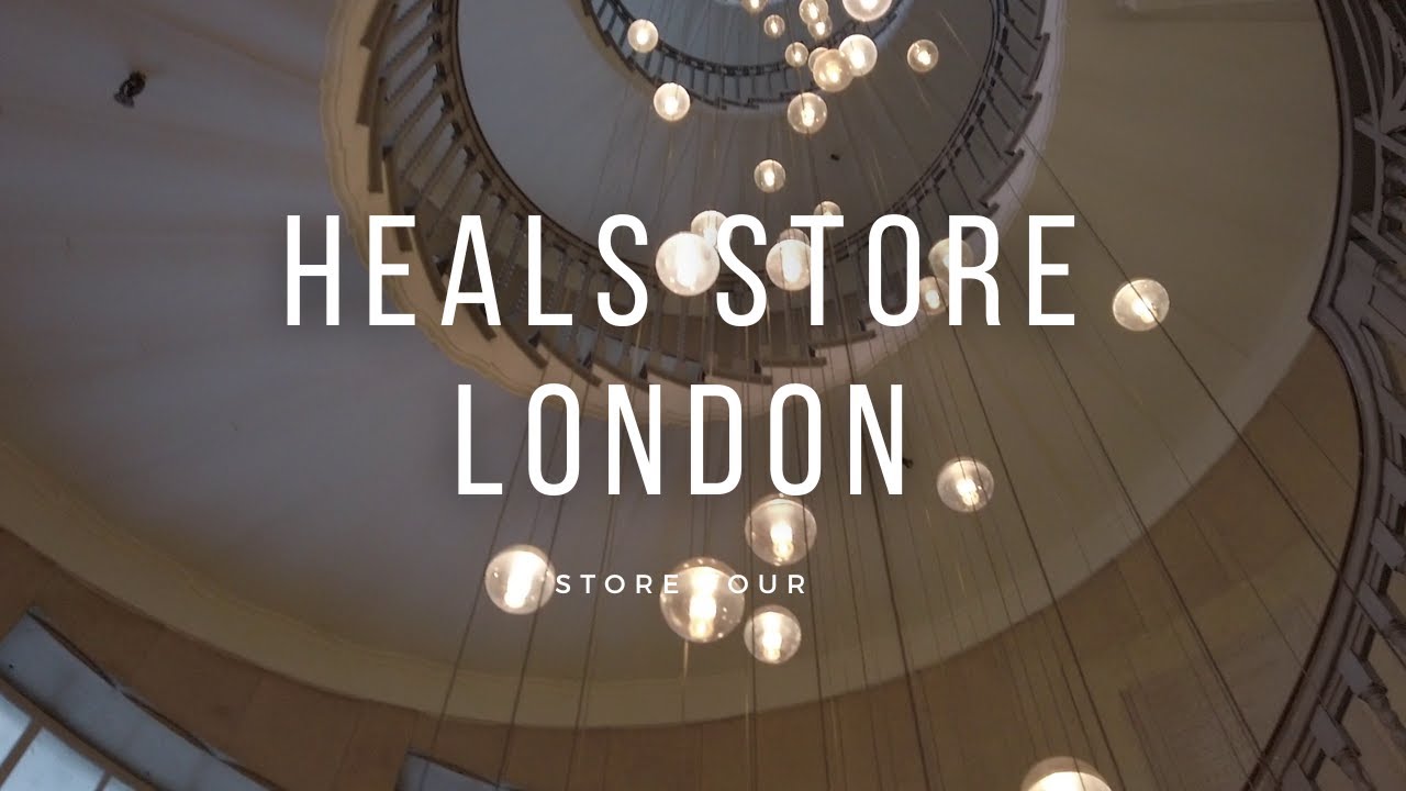 Tour of London's Heals store in Tottenham Court Road. Lighting ...