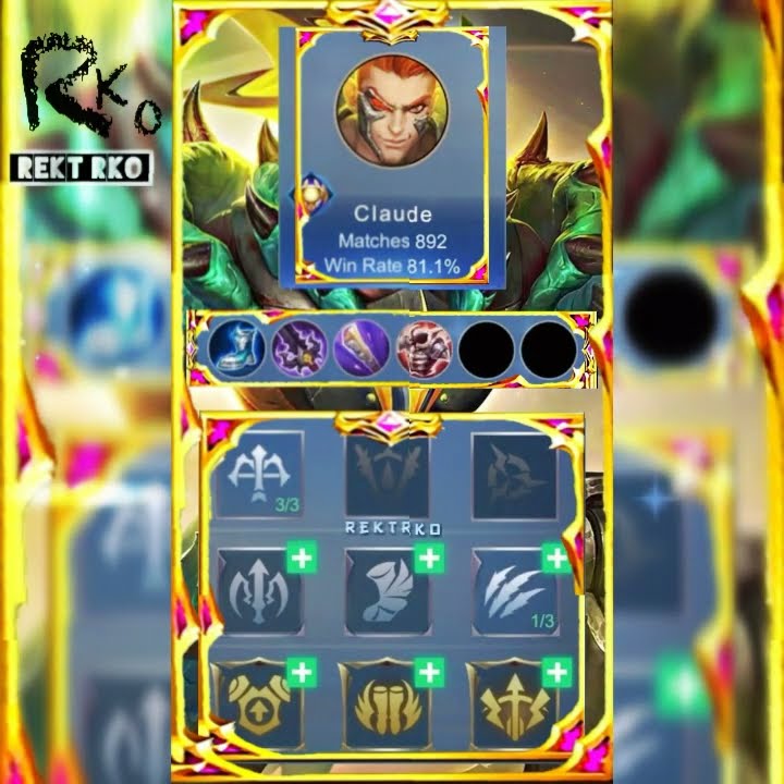 Claude Best Build And Emblem Setup - Gold Lane Tips 2023 ~ Mobile ...