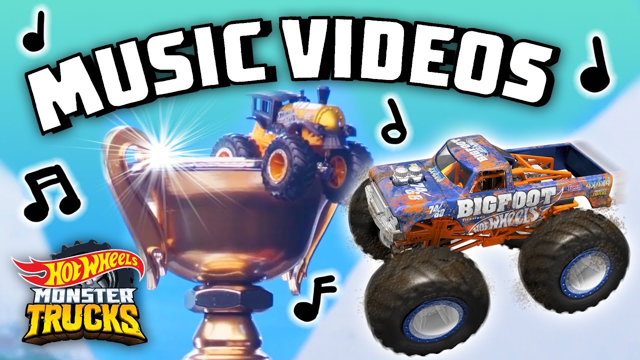 MONSTER TRUCKS' BEST OFFICIAL MUSIC VIDEOS! 🎶 | Hot Wheels - YouTube