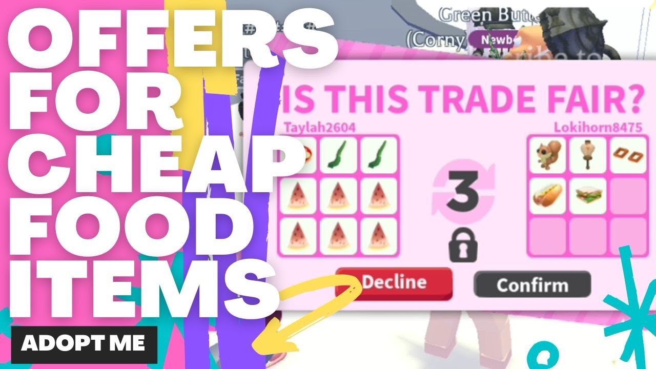 AMAZING OFFERS for CHEAP FOOD items in ADOPT ME (Roblox) | Play With ...