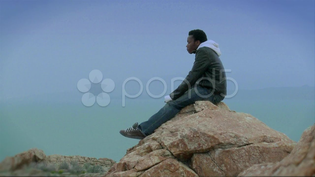 Man Looking Over Horizon. Stock Footage - YouTube